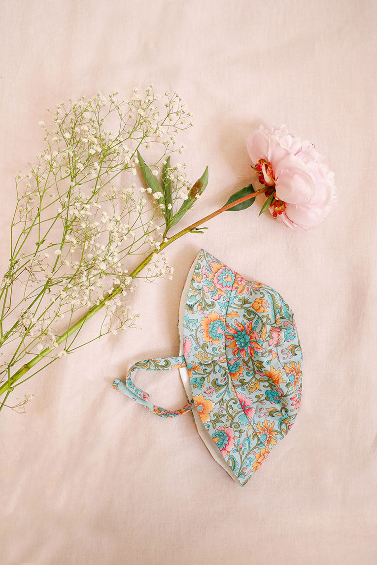 [Louise Misha] Sun Hat Devy - Water River Flowers – 해피리틀애틱