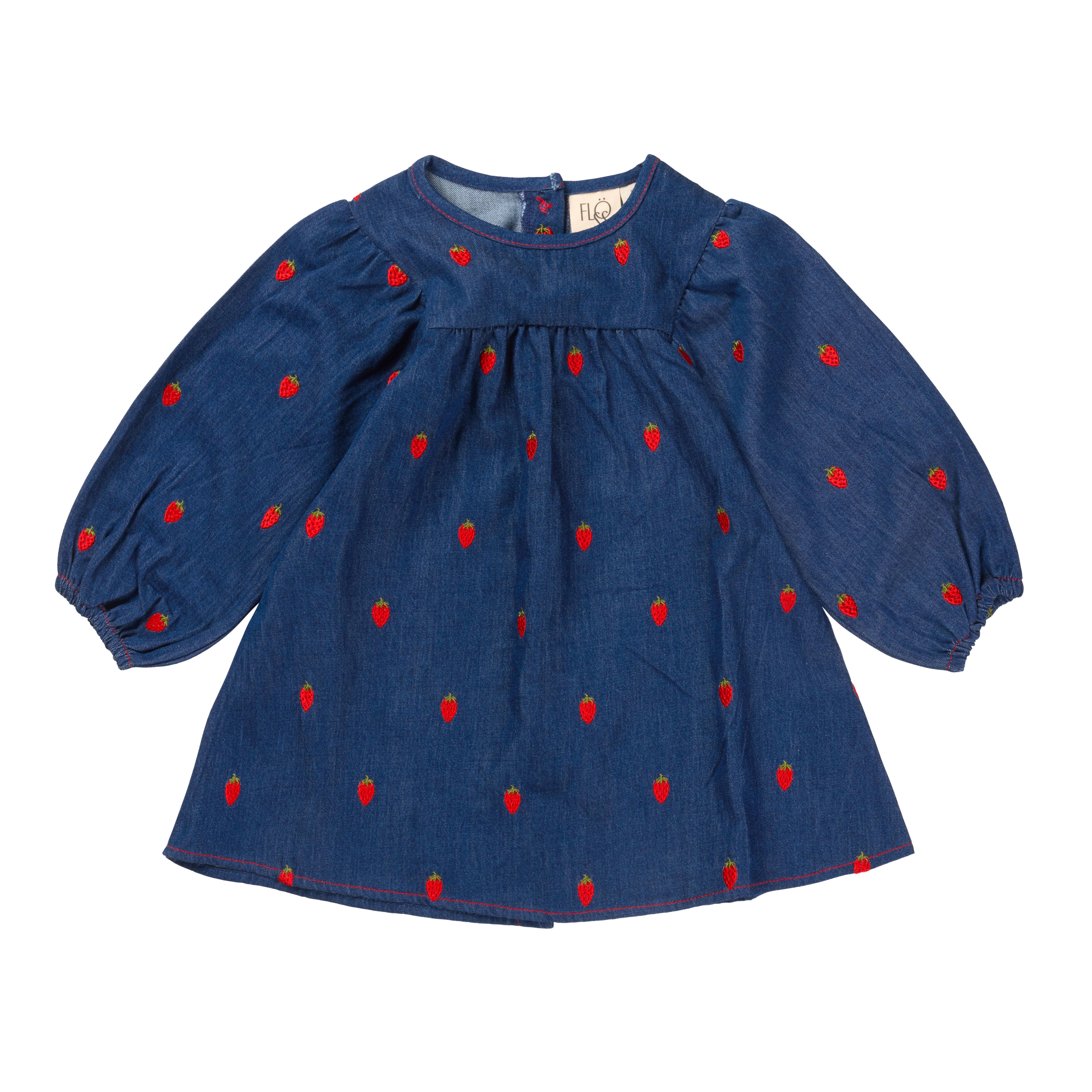 [Floss] Colette Dress - Berry Denim – 해피리틀애틱