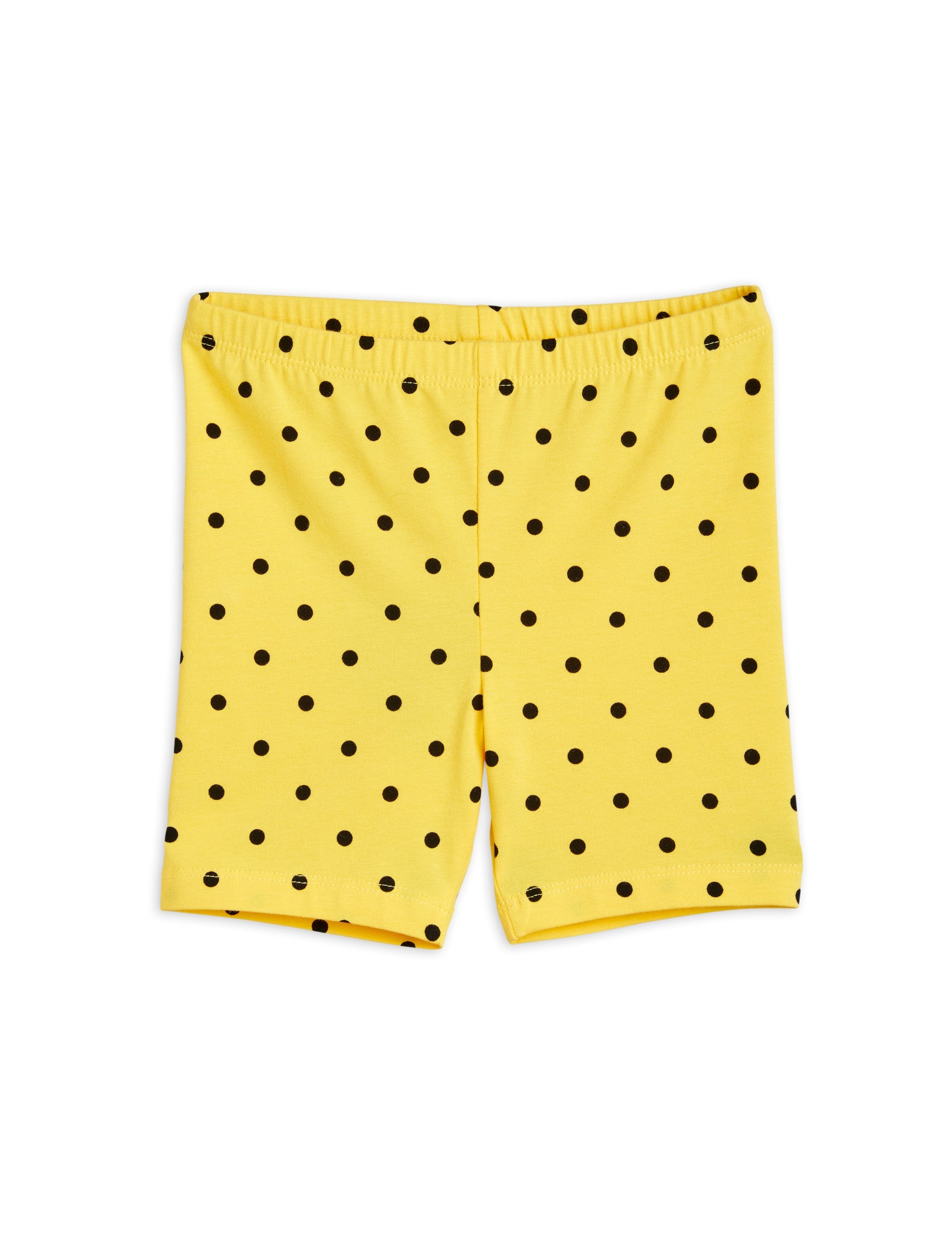 Polka dot bike shorts - yellow – 해피리틀애틱